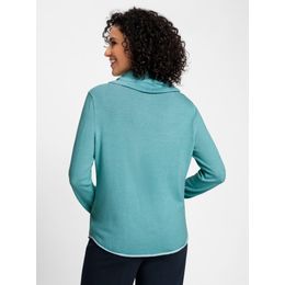 Inspirationen Damen Rollkragenpullover "Rollkragen-Pullover", blau, Gr. 36, unifarben, 100% Baumwolle, Pullover