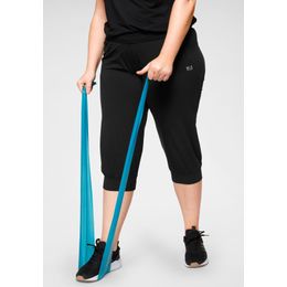 H.I.S. H.I.S Damen 3/4-Hose, schwarz, Gr. 50, unifarben, Obermaterial: 95% Baumwolle, 5% Elasthan, Hosen, Gro&szlig;e Gr&ouml;&szlig;en