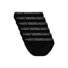 Bamboo basics Damen Slip "Slip YARA 6er Pack", Gr. L, schwarz, Obermaterial: 68% Viskose CV. 28% Baumwolle CO. 4% Elasthan EL., Unterhosen