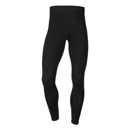 Herren Leggings, schwarz, Basic, Gr. M, AUTHENTIC LE JOGGER, unifarben, Single Jersey, Obermaterial: 78% Viskose, 17% Wolle, 5% Elasthan, Hosen, mit