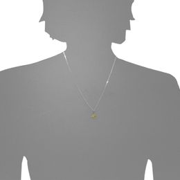 OSTSEE-SCHMUCK Damen Kette mit Anh&auml;nger "OSTSEE-SCHMUCK Kette mit Anh&auml;nger Schmetterling", 40cm, Silber 925 (Sterlingsilber), L: 40, gelb, Silber 925