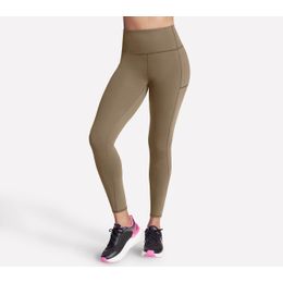Skechers Damen Leggings "Women's High Waisted Legging", grau, Gr. XXXL, Obermaterial: 88% Nylon, 12% Elasthan, Hosen