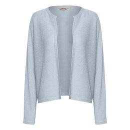 oxmo Damen Cardigan "Strickcardigan OXKike", blau, Gr. XL, Obermaterial: 58% Viskose CV. 42% Polyester PES., Strickjacken