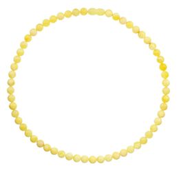 OSTSEE-SCHMUCK Damen Gliederkette "OSTSEE-SCHMUCK Kette Kugel 8 mm Kette Kugel 8 mm", 42cm, Bernstein, L: 42, gelb, Bernstein, Halsketten