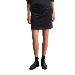 Marc O'Polo MARC O'POLO Damen Webrock "aus Organic-Cotton-Modal-Stretch", blau, Gr. 32, unifarben, Obermaterial: 82% Baumwolle, 17% Modal, 1% Elasthan, R&ouml;cke