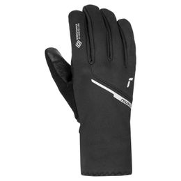 Reusch Damen Skihandschuhe "Rider WINDSTOPPER TOUCH-TEC", silber, Gr. 10, mehrfarbig, 99% Polyester, 1% Elasthan, Handschuhe, warm, winddicht und