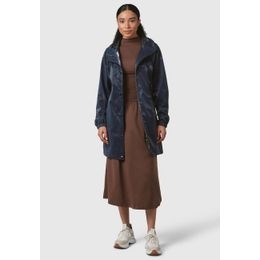 Ragwear Damen Regenmantel "Husty Rainy", blau, Gr. S, leicht gl&auml;nzend, Obermaterial: 100% Polyester; Beschichtung: 100% Polyurethan; Innenfutter: