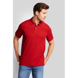 Bugatti Herren Poloshirt "Basic Essential", rot, Gr. XXL, 100% Baumwolle, Shirts, Modern Fit Piqué