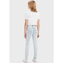 LEVI'S KIDS M&auml;dchen Stretch-Jeans "720 HIGH RISE SUPER SKINNY", silber, Gr. 4, Denim/Jeans, Obermaterial: 67% Baumwolle, 29% Polyester, 3% Viskose,