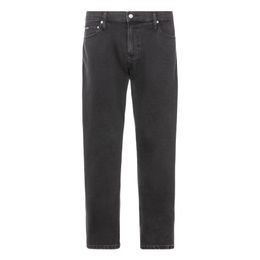 Herren Tapered-fit-Jeans "SLIM TAPER PLUS", schwarz, Gr. 40, Calvin Klein Jeans Plus, unifarben, Denim/Jeans, Obermaterial: 94% Baumwolle, 4%