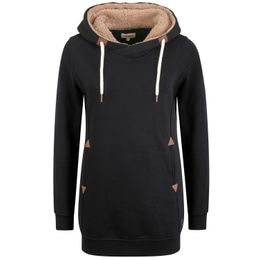 oxmo Damen Kapuzenpullover "Hoodie OXVicky", schwarz, Casual, Gr. S, Obermaterial: 80% Polyester PES. 20% Baumwolle CO., Sweatshirts