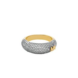 Michael Kors Damen Fingerring "Schmuck Geschenk Metall Ring PREMIUM", 17,5,mit Zirkonia, Metall, 3mm, gold, Metall, Fingerringe, wahlweise mit oder