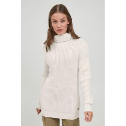 oxmo Damen Strickfleece-Pullover "Strickpullover OXNanna", wei&szlig;, Gr. XXL, Obermaterial: 85% Polyacryl PAN. 15% Wolle WO., Pullover