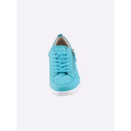 Caprice Damen Sneaker, Gr. 37, blau, Veloursleder, Schuhe