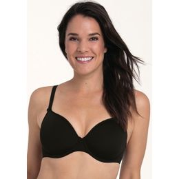 Rosa Faia Damen B&uuml;gel-BH "Selma Pure", Gr. 90, schwarz, Spacer, Obermaterial: 65% Polyester, 23% Polyamid, 12% Elasthan, unifarben, BHs, Spacer