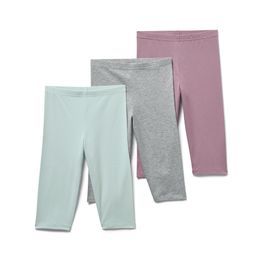 Tchibo - 3 Kinder-3/4-Leggings - Kinder - Gr. 158/164 - grau