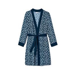 Tchibo - Morgenmantel - Damen - Gr. XL - dunkelblau/print