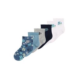 Nike Sportswear Socken M&auml;dchen Gr&ouml;&szlig;e 4/5Y navy / opal / grau / wei&szlig;