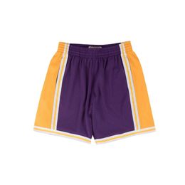 Mitchell & Ness Mitchell & Ness Sporthose 'Los Angeles Lakers' Herren Gr&ouml;&szlig;e XL gelb / dunkellila / wei&szlig;