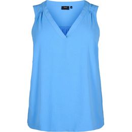 ZIZZI Bluse 'MFIKKA' Damen Gr&ouml;&szlig;e 5XL/6XL blau / himmelblau