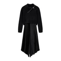 AllSaints Kleid 'Jax' Damen Gr&ouml;&szlig;e 40 schwarz Winterkleid