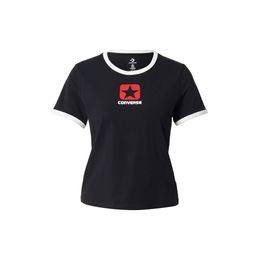 Converse T-Shirt Damen Gr&ouml;&szlig;e XXS rot / schwarz / wei&szlig;