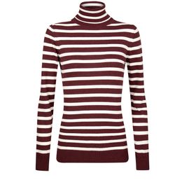 Felix Hardy Pullover Damen Gr&ouml;&szlig;e L bordeaux / wei&szlig;