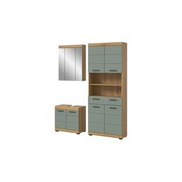 Möbel Kraft Badkombination holzfarben Maße (cm): B: 149 H: 191 » Möbel Kraft