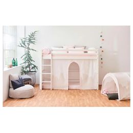 Hoppekids Vorhang Mittelhochbett 90x200 creme Maße (cm): B: 380 H: 108 » Möbel Kraft