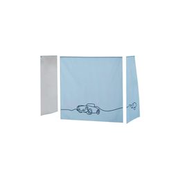 Hoppekids Vorhang Mittelhochbett 70x160 blau Maße (cm): B: 300 H: 108 » Möbel Kraft