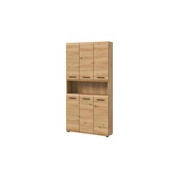 M&ouml;bel Kraft Mehrzweckschrank holzfarben Ma&szlig;e (cm): B: 90 H: 185 &raquo; M&ouml;bel Kraft