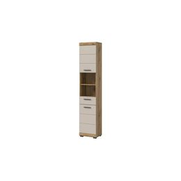 M&ouml;bel Kraft Hochschrank holzfarben Ma&szlig;e (cm): B: 37 H: 191 &raquo; M&ouml;bel Kraft