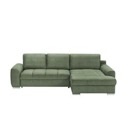bobb Ecksofa mit Schlaffunktion Soumia grün Maße (cm): B: 283 H: 90 T: 181.0 » Möbel Kraft