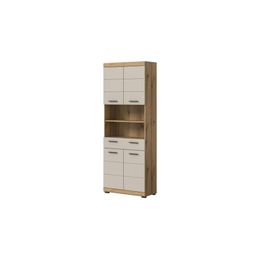 M&ouml;bel Kraft Hochschrank holzfarben Ma&szlig;e (cm): B: 74 H: 191 &raquo; M&ouml;bel Kraft