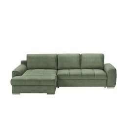 bobb Ecksofa mit Schlaffunktion Soumia grün Maße (cm): B: 283 H: 90 T: 181.0 » Möbel Kraft