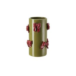 HOME STORY Vase mit 3D Schleifen gr&uuml;n Dolomite Ma&szlig;e (cm): H: 26 &Oslash;: 16.8 &raquo; M&ouml;bel Kraft