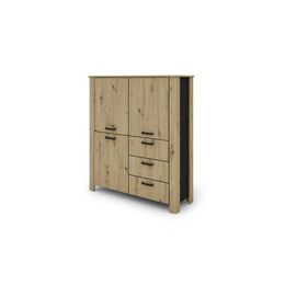 by Living Highboard holzfarben Ma&szlig;e (cm): B: 120 H: 137 &raquo; M&ouml;bel Kraft