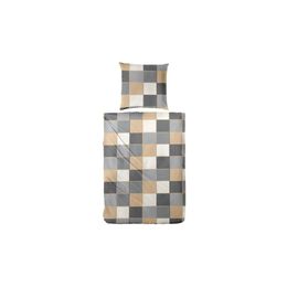 M&ouml;bel Kraft Bettw&auml;sche-Set grau Ma&szlig;e (cm): B: 135 H: 1 &raquo; M&ouml;bel Kraft