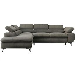 M&ouml;bel Kraft Ecksofa mit Schlaffunktion Peter grau Ma&szlig;e (cm): B: 273 H: 76 &raquo; M&ouml;bel Kraft
