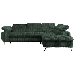 M&ouml;bel Kraft Ecksofa mit Schlaffunktion Peter gr&uuml;n Ma&szlig;e (cm): B: 273 H: 76 &raquo; M&ouml;bel Kraft