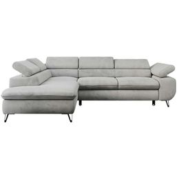 M&ouml;bel Kraft Ecksofa mit Schlaffunktion Peter grau Ma&szlig;e (cm): B: 273 H: 76 &raquo; M&ouml;bel Kraft