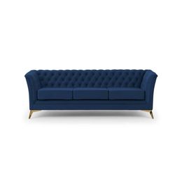 Möbel Kraft Chesterfield Einzelsofa Wilhelm blau Maße (cm): B: 237 H: 78 » Möbel Kraft