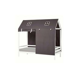 Hoppekids Hausbett-Vorhang 90x200 cm grau Ma&szlig;e (cm): B: 90 H: 200 &raquo; M&ouml;bel Kraft