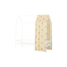 Hoppekids Hausbett-Vorhang 70x160 cm gelb Ma&szlig;e (cm): B: 65 H: 190 &raquo; M&ouml;bel Kraft