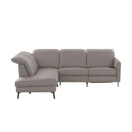 Ecksofa Monja grau Ma&szlig;e (cm): B: 279 H: 105 T: 235.0 Sofas > Sofas nach Material > Ledersofas &raquo; Sofa DE