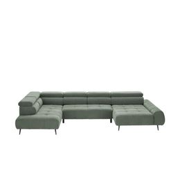 switch Wohnlandschaft Mavel gr&uuml;n Ma&szlig;e (cm): B: 367 H: 93 T: 208.0 Sofas > Sofas nach Material > Stoffsofas &raquo; Sofa DE