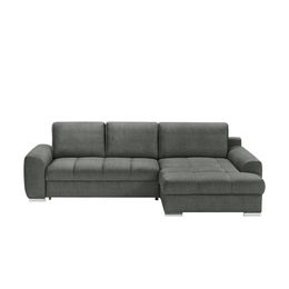 bobb Ecksofa mit Schlaffunktion Soumia grau Ma&szlig;e (cm): B: 283 H: 90 T: 181.0 Sofas > Sofas nach Material > Stoffsofas &raquo; Sofa DE