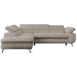 Ecksofa mit Schlaffunktion Peter grau Ma&szlig;e (cm): B: 273 H: 76 Sofas > Sofas nach Material > Stoffsofas &raquo; Sofa DE