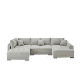 Wohnlandschaft mit Schlaffunktion Lemie grau Maße (cm): B: 356 H: 85 T: 218.0 Sofas > Sofas nach Material > Stoffsofas » Sofa DE