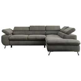 Ecksofa mit Schlaffunktion Peter grau Ma&szlig;e (cm): B: 273 H: 76 Sofas > Sofas nach Material > Stoffsofas &raquo; Sofa DE